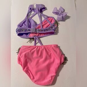 Glamour | Costumes | Glamour Solosassy Dance Costume Purple Pink ...